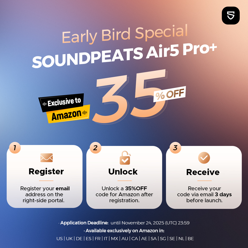 Air5 Pro+ Early Bird Special – SOUNDPEATS